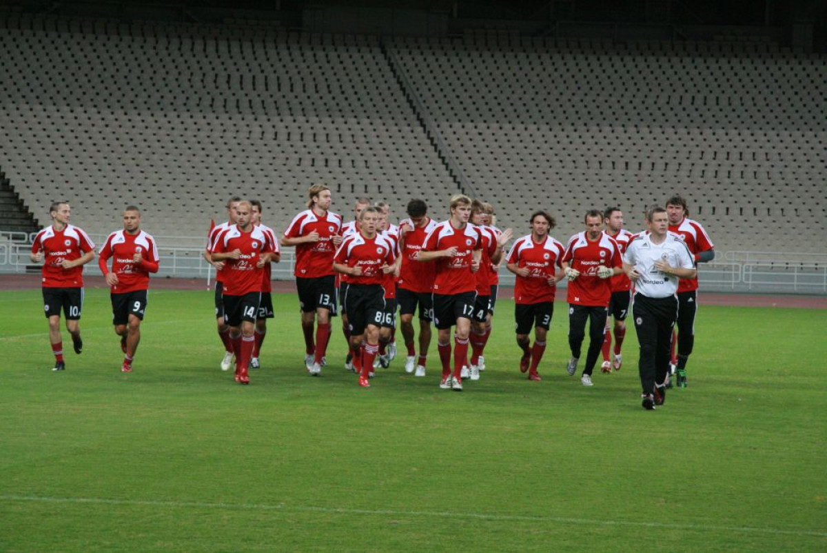 Foto: Latvijas izlases futbolisti Grieķijā – Futbols – Sportacentrs.com