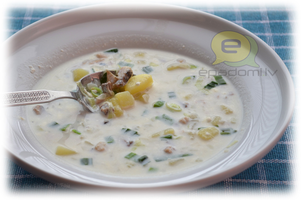 Foto: Fotorecepte: Piena zupa ar kartupeļiem un siļķi – Receptes ...